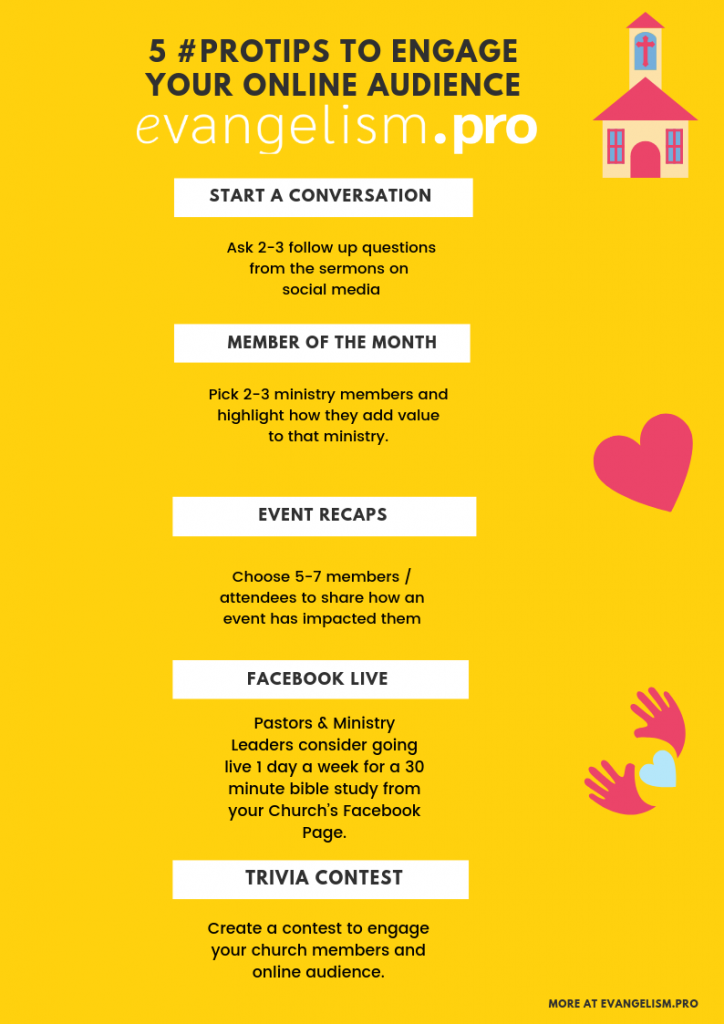5 Ways to Engage with Your Church's Audience Online - evangelism.pro